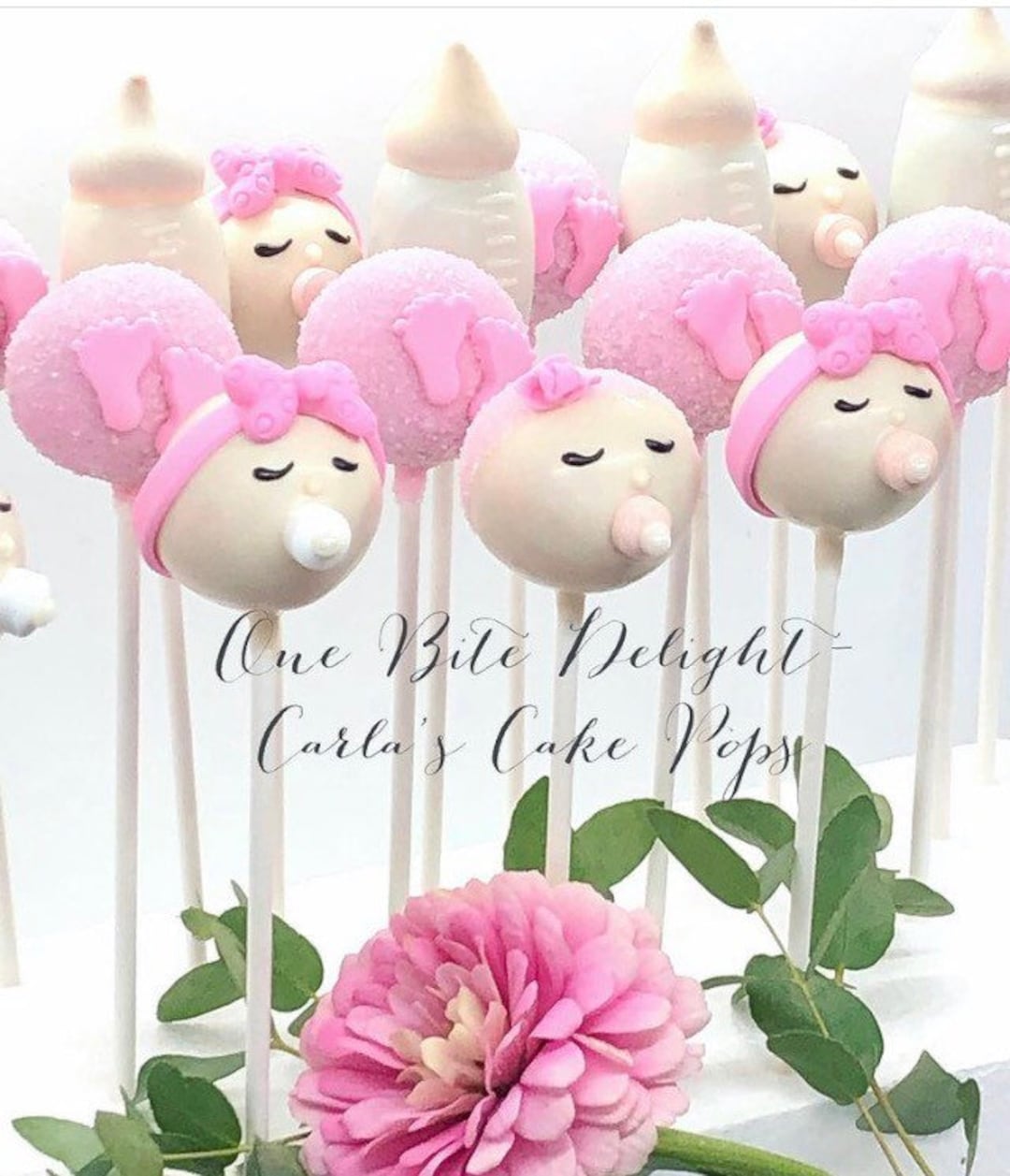 Baby Girl or Boy Cake Pops, 12 Cake Pops,individually Wrapped, Baby ...