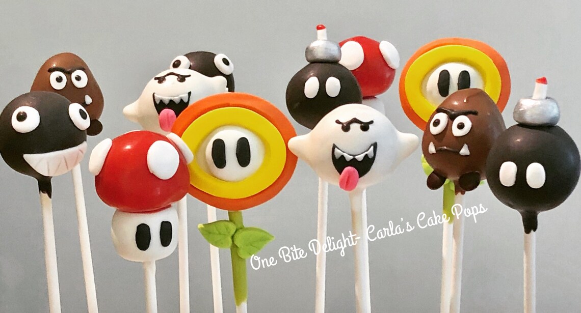 12 Cake Pops, Video Game, Kids Party, Gamer Party, Birthday Party - Etsy