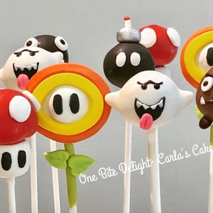 12 Cake Pops Video Game Kids Party Gamer Party Birthday - Etsy