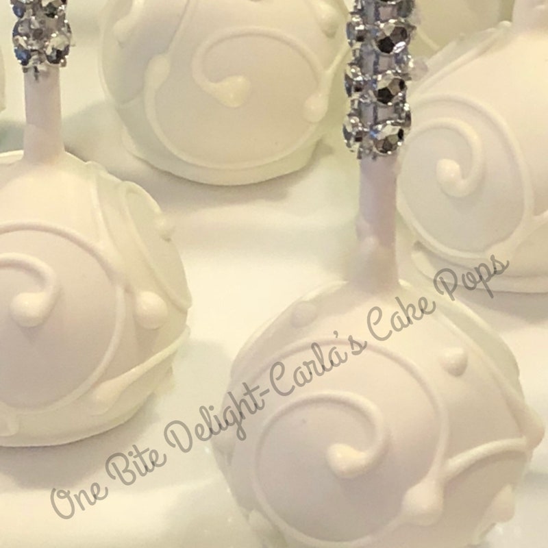 White Cake Pops - Etsy