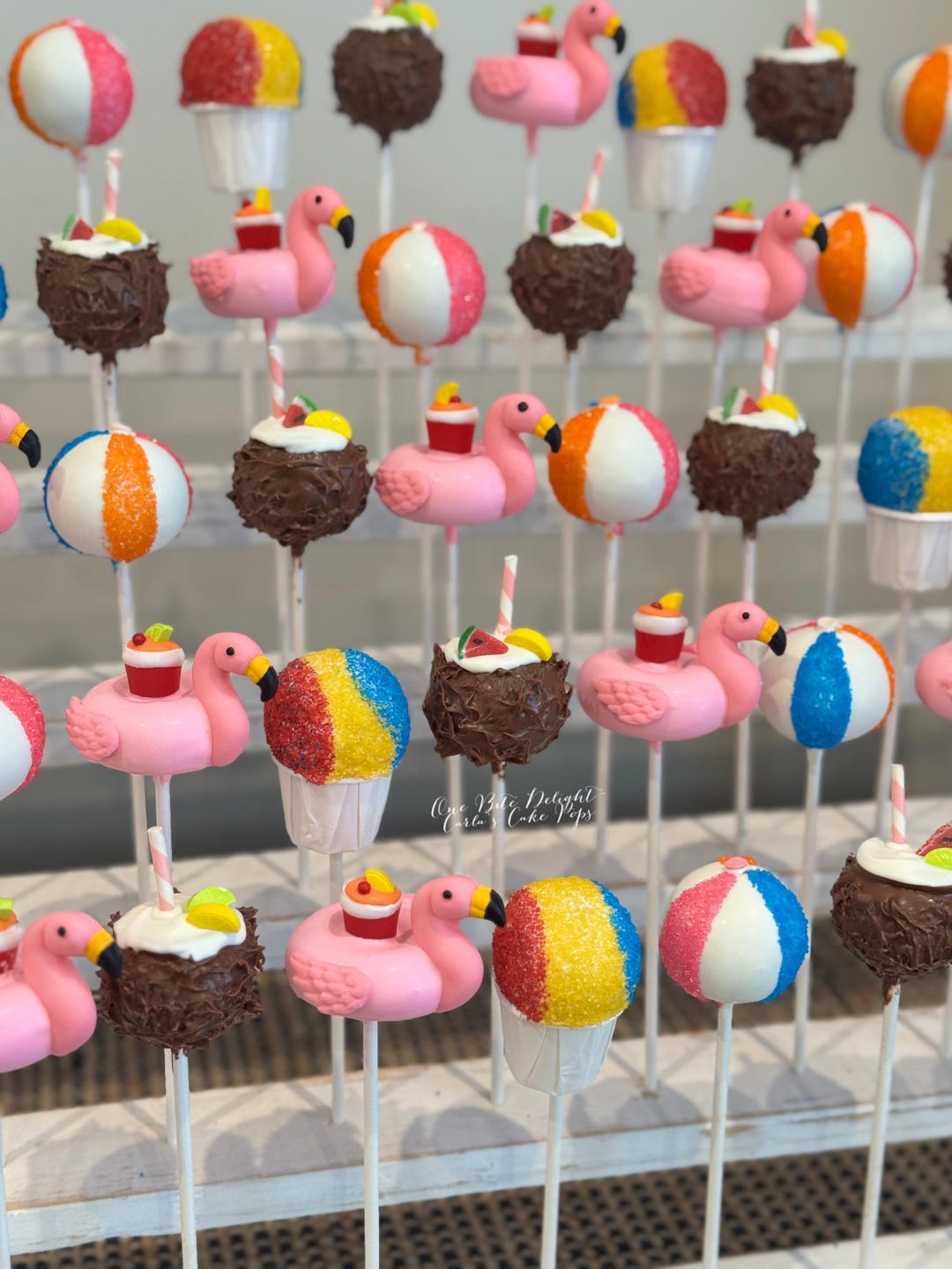 Pool Party Cake Pops, 12 Cake Pops, Individually Wrapped, Pool Party ...