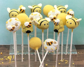 12 Bumble Bee Cake Pops - Etsy