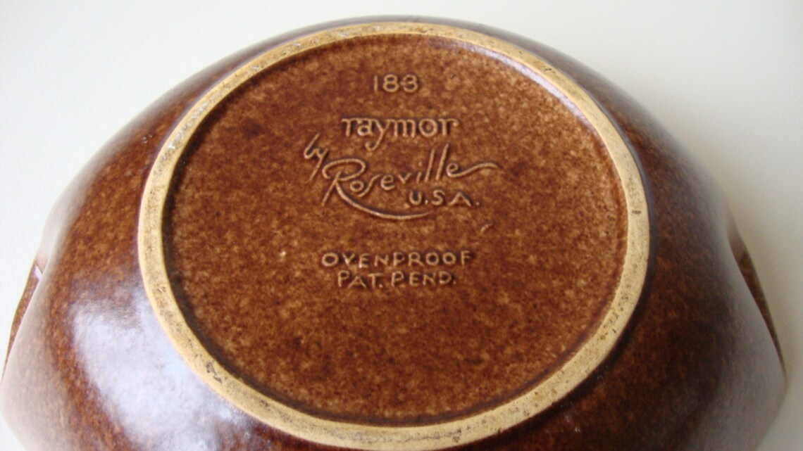 Roseville Pottery, Raymor, Casserole Dish. - Etsy