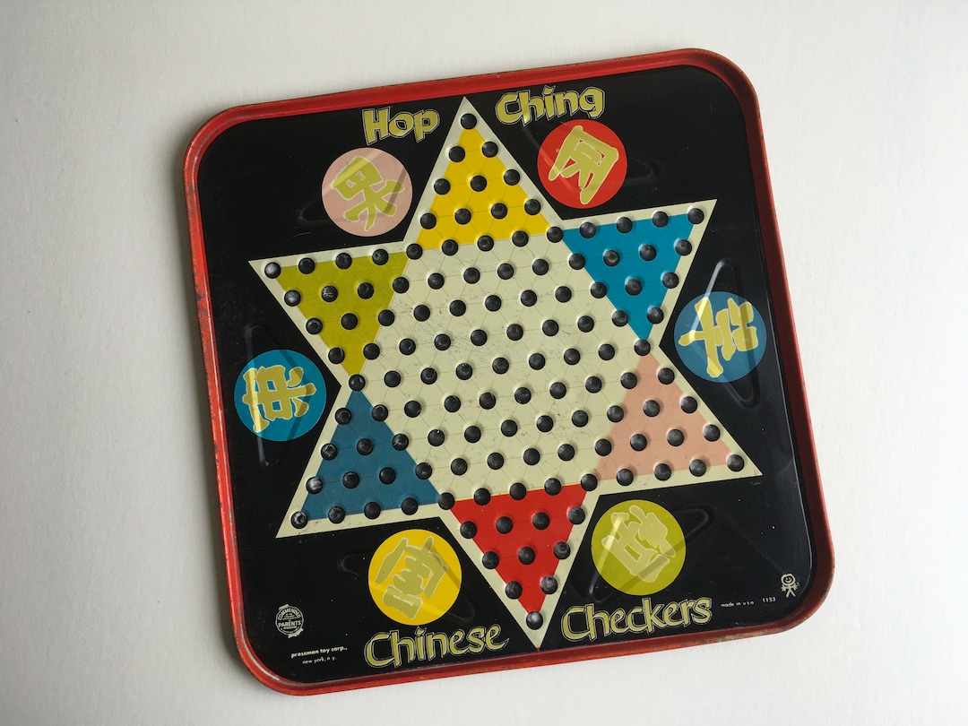 Vintage Chinese Checker Board. - Etsy