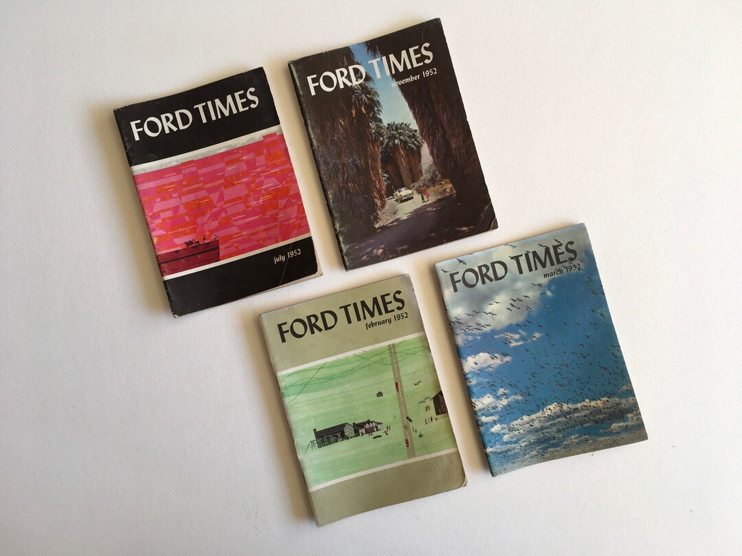 Vintage Ford Times Magazines. - Etsy