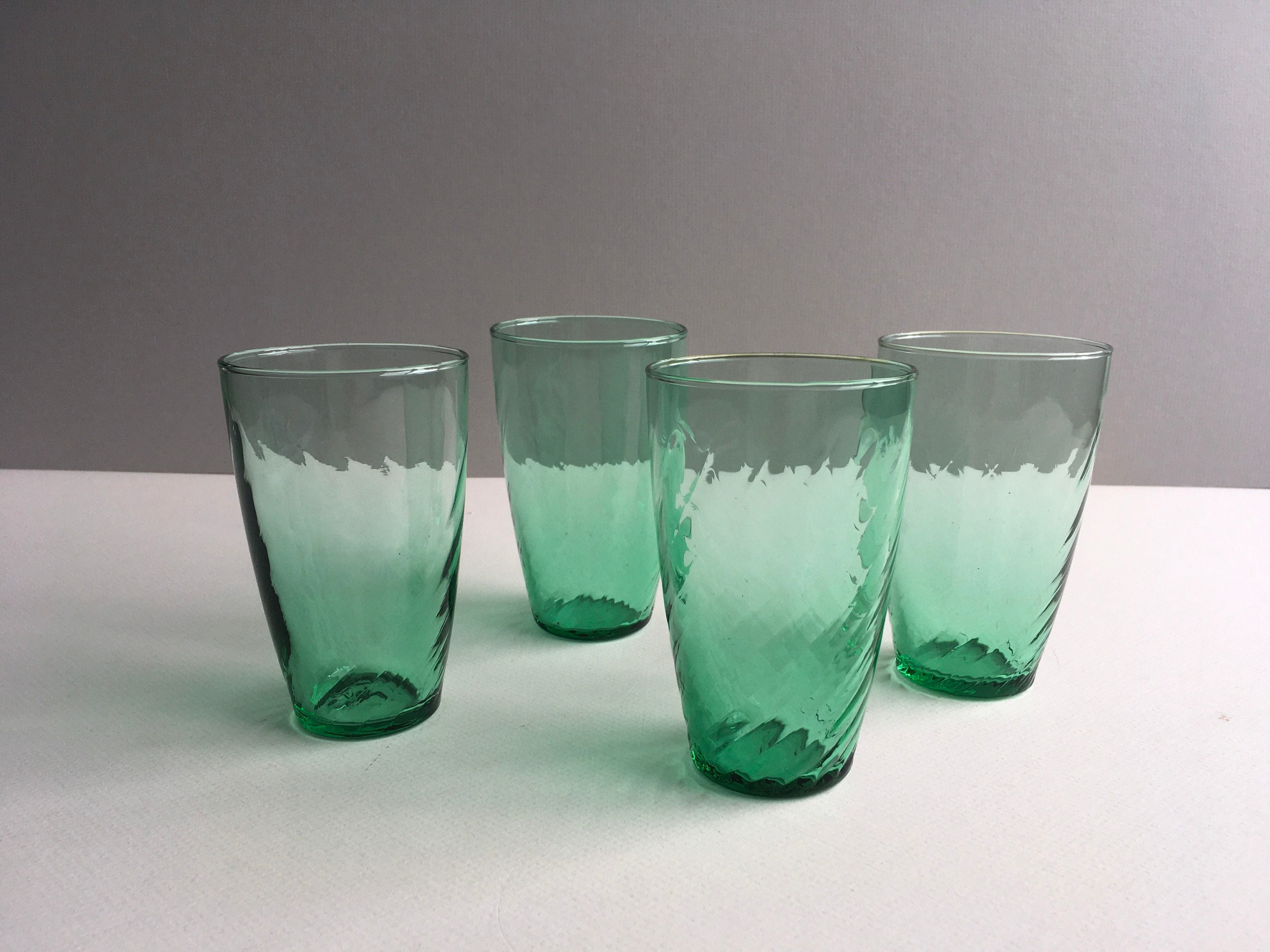 Mid Century Tumblers, Libbey Swirl. - Etsy