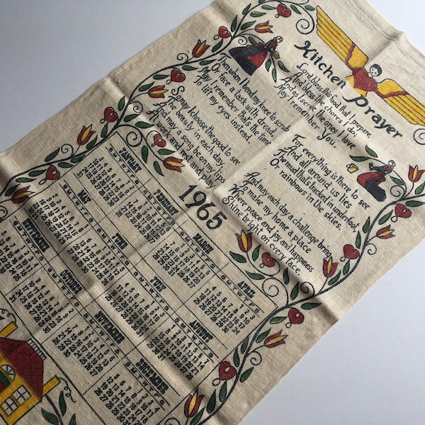 1965 Calendar - Etsy