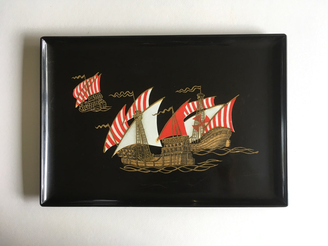 Vintage Couroc Tray. - Etsy