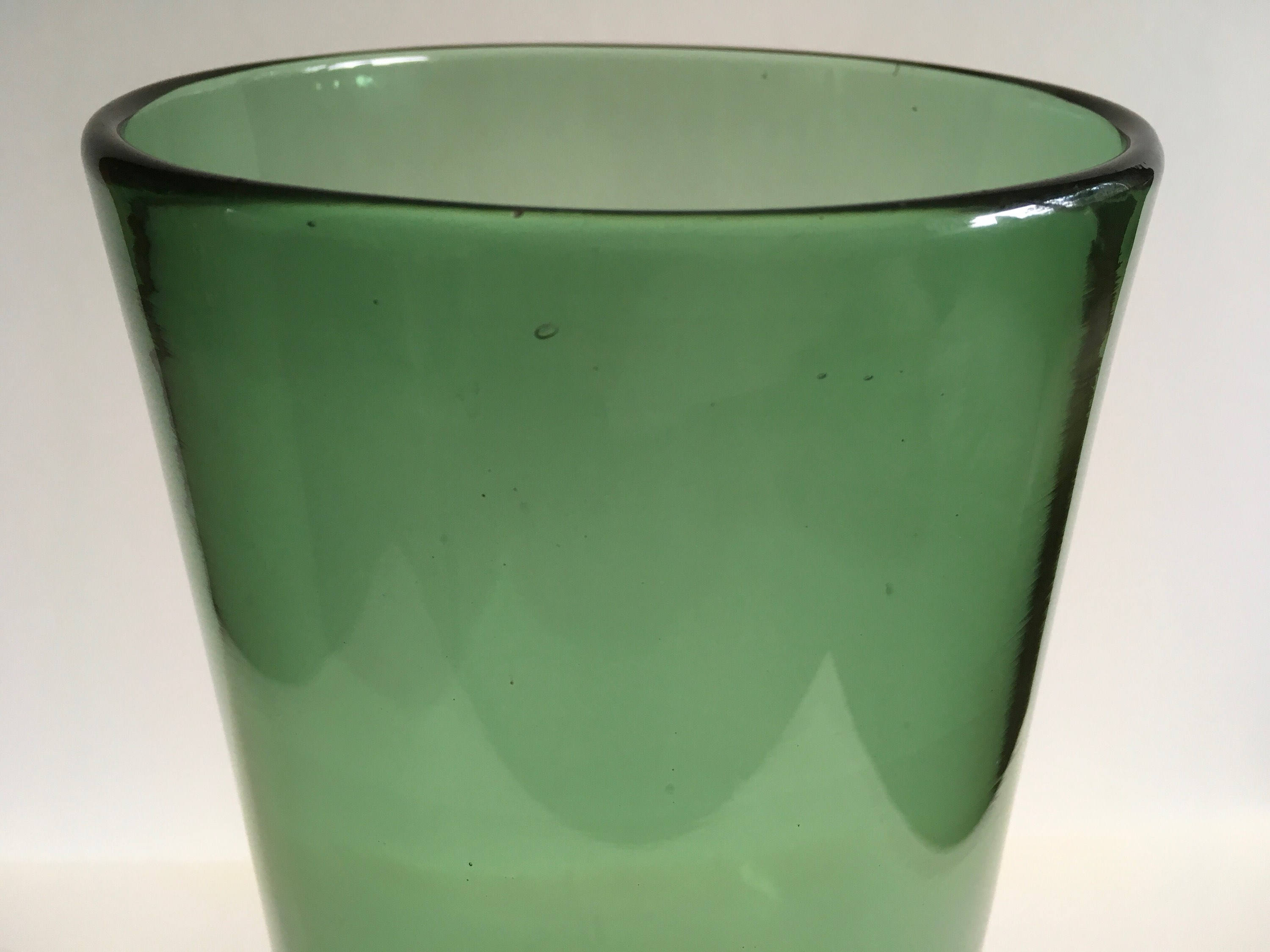 Mid Century Modern Glass Vase. | Etsy