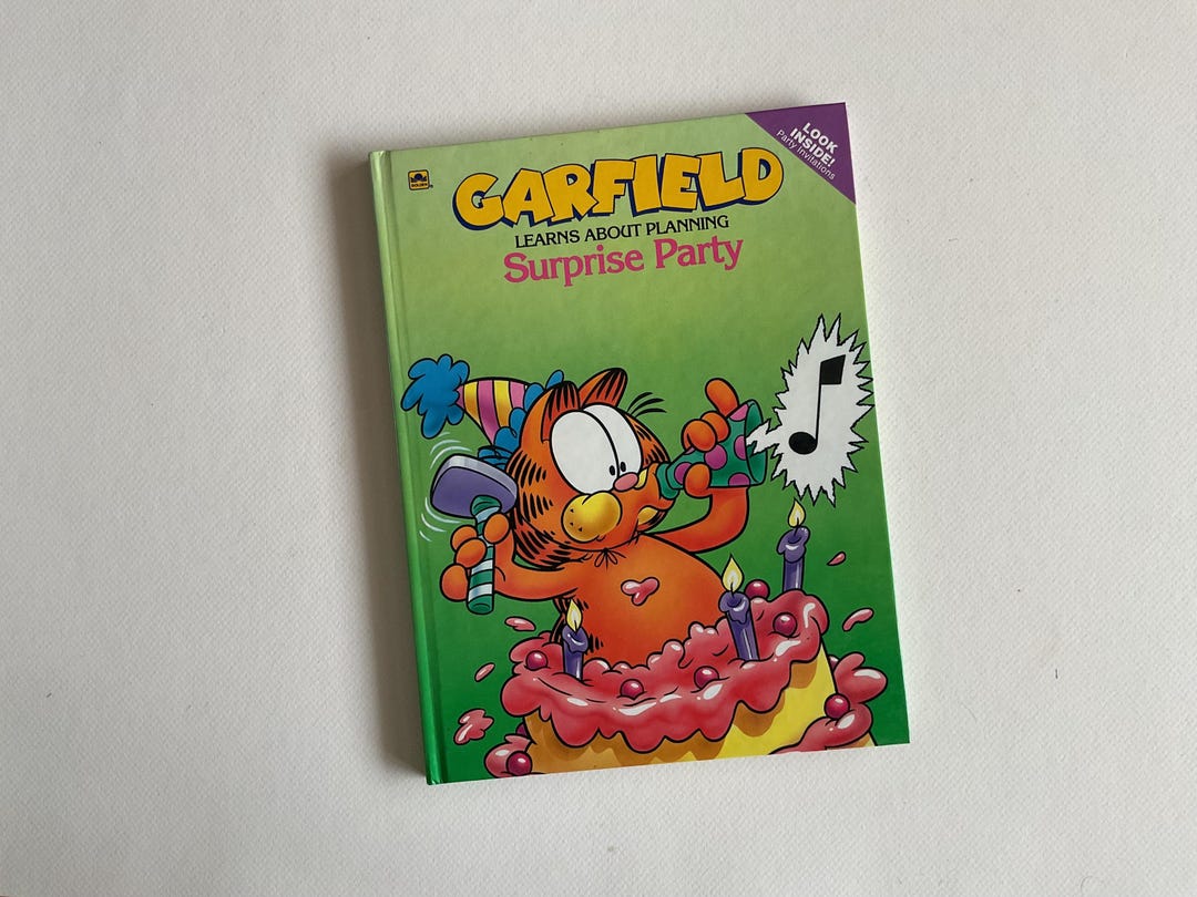 Vintage Children’s Book, Garfield Surprise Party. - Etsy