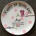 Birthday , Birth Announcement Plate or Special Occasion Plate-10" Coupe ...