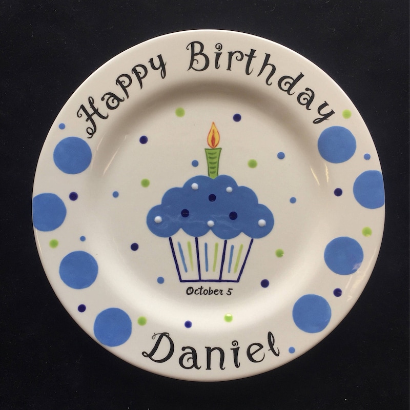 Birthday Plate - Etsy