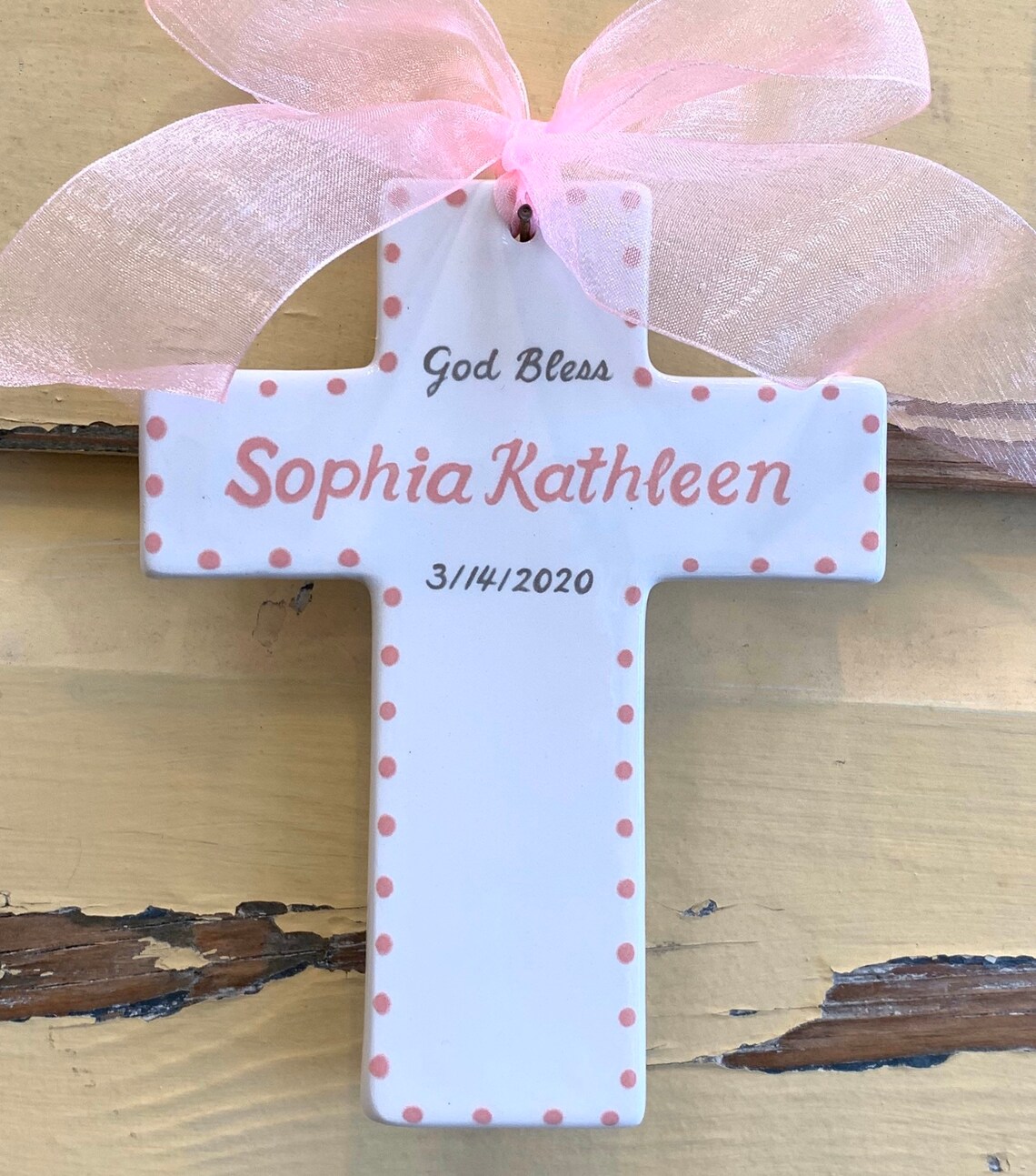 Personalized Baptism Cross Baptism Christening or Shower | Etsy