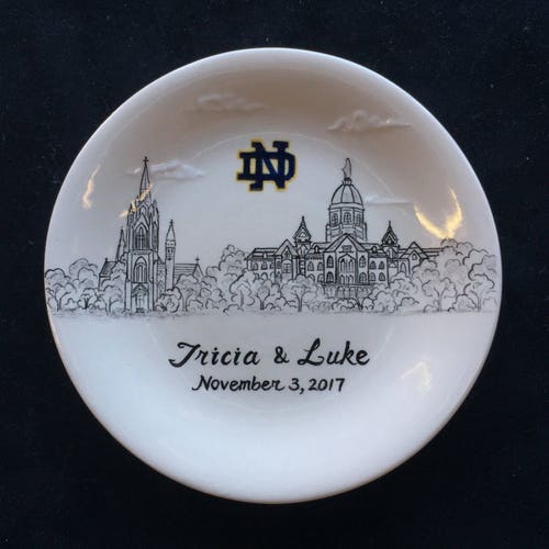 Unique Engagement Gift Ring Dish Notre Dame University - Etsy