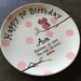 Birthday , Birth Announcement Plate or Special Occasion Plate-10" Coupe ...