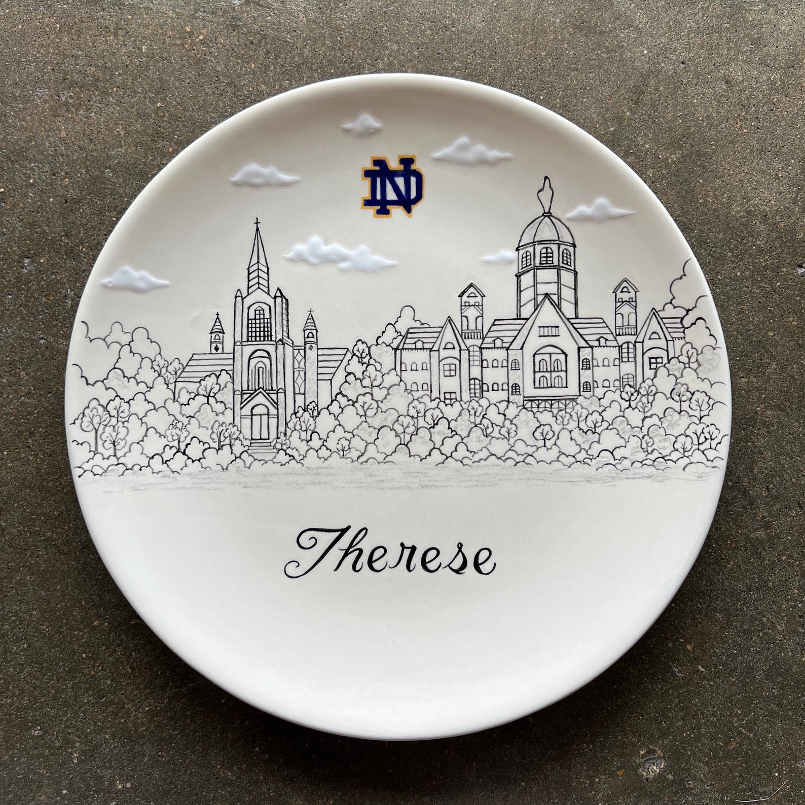 Unique Graduation Gift Ring Dish Notre Dame University | Etsy