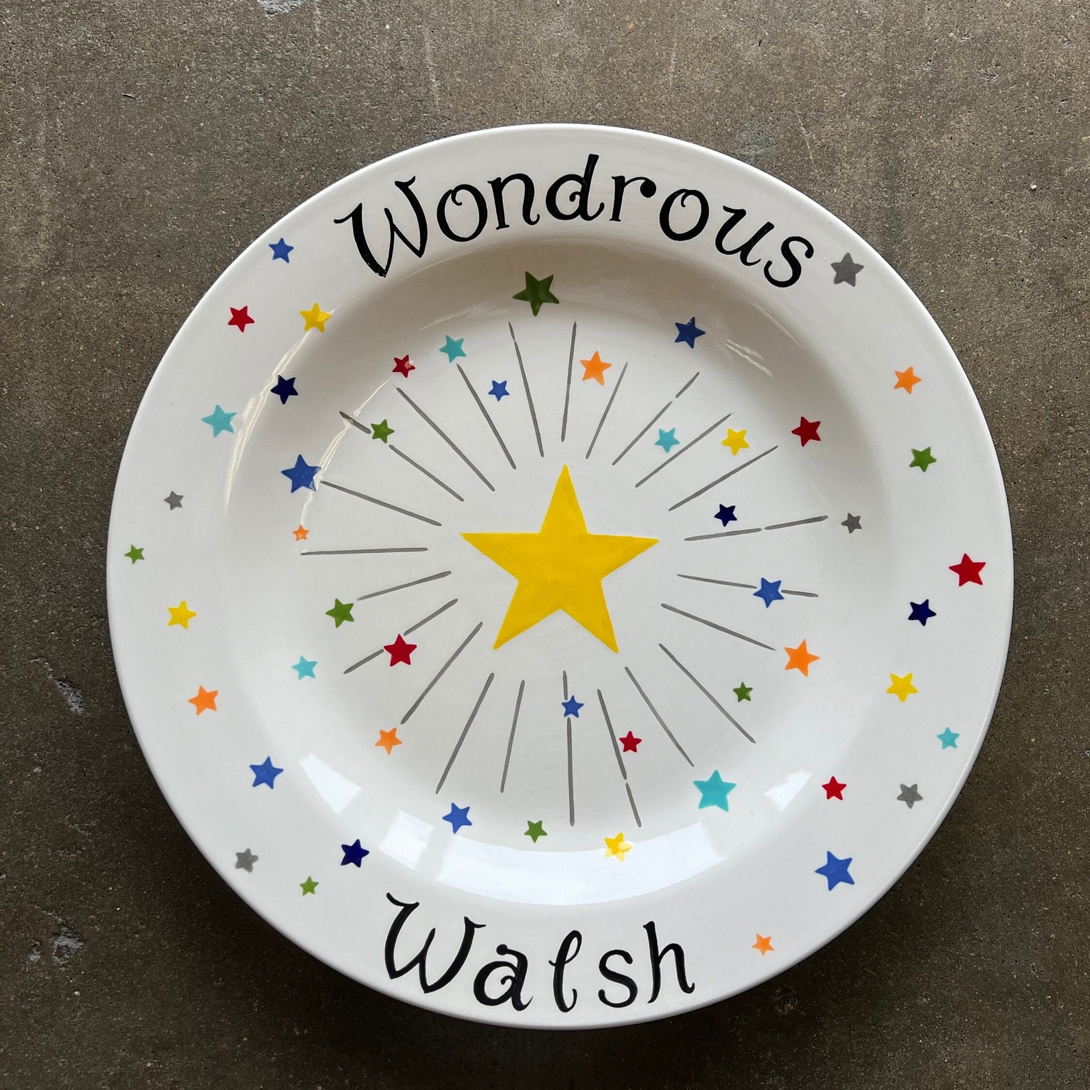 Personalized Hand Painted Birthday Plate or Special Occasion Plate - Etsy