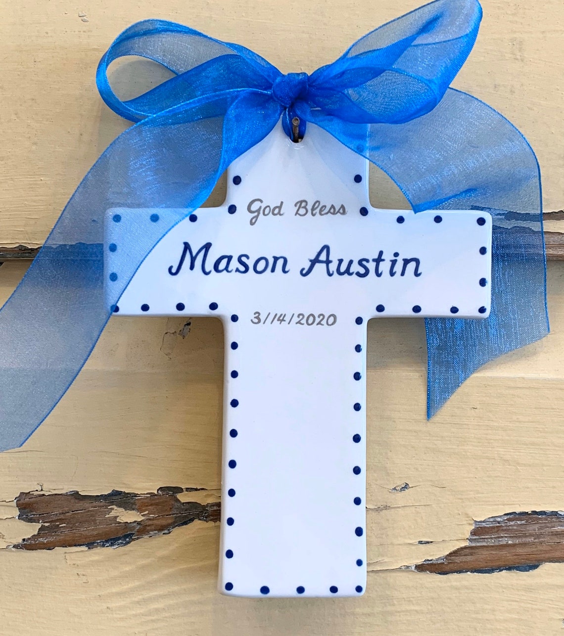 Personalized Baptism Cross Baptism Christening or Shower - Etsy