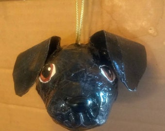 Handmade Paper Mache Dog Ornament Brown/ Tan Puppy | Etsy