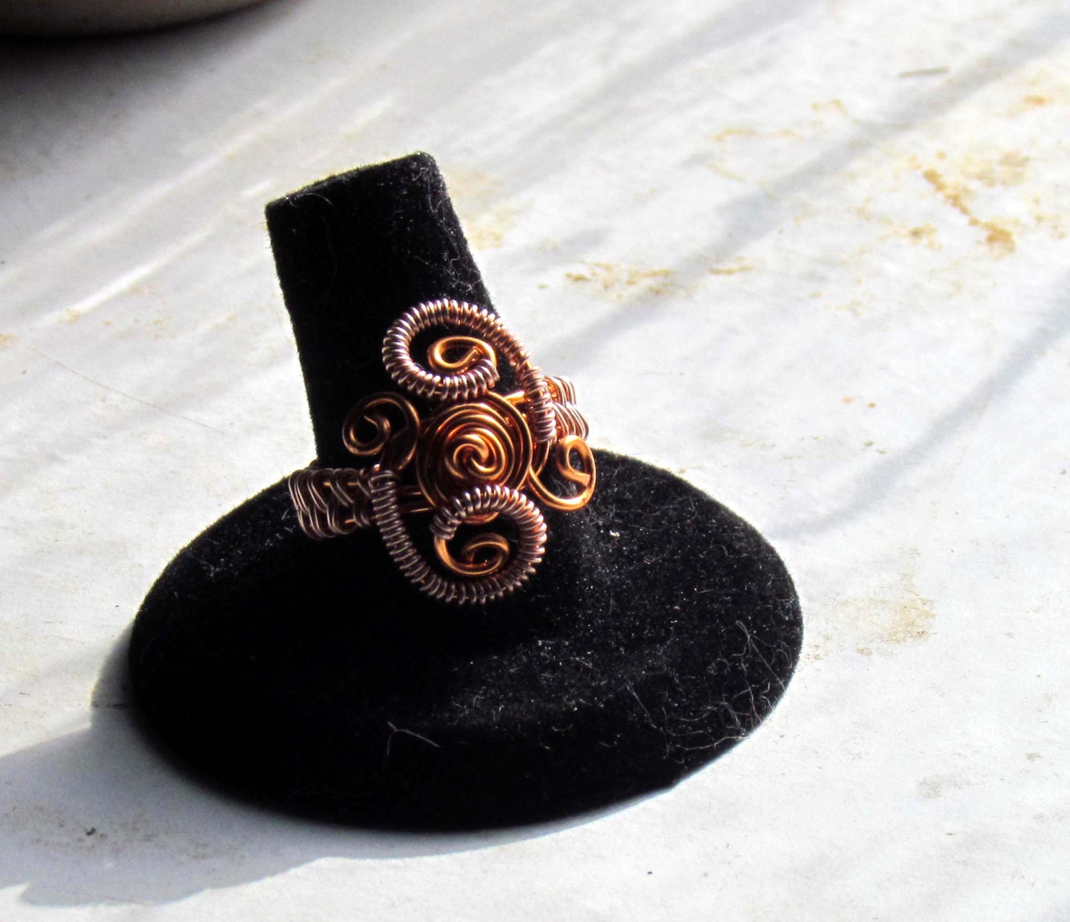 Woven Wire Spiral Ring | Etsy