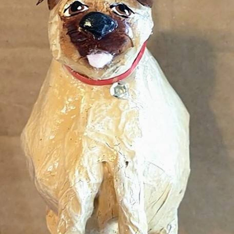 Paper Mache Dog - Etsy