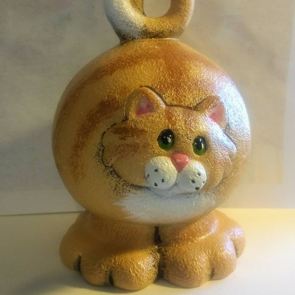 Ceramic Fat Cat Figurine - Etsy