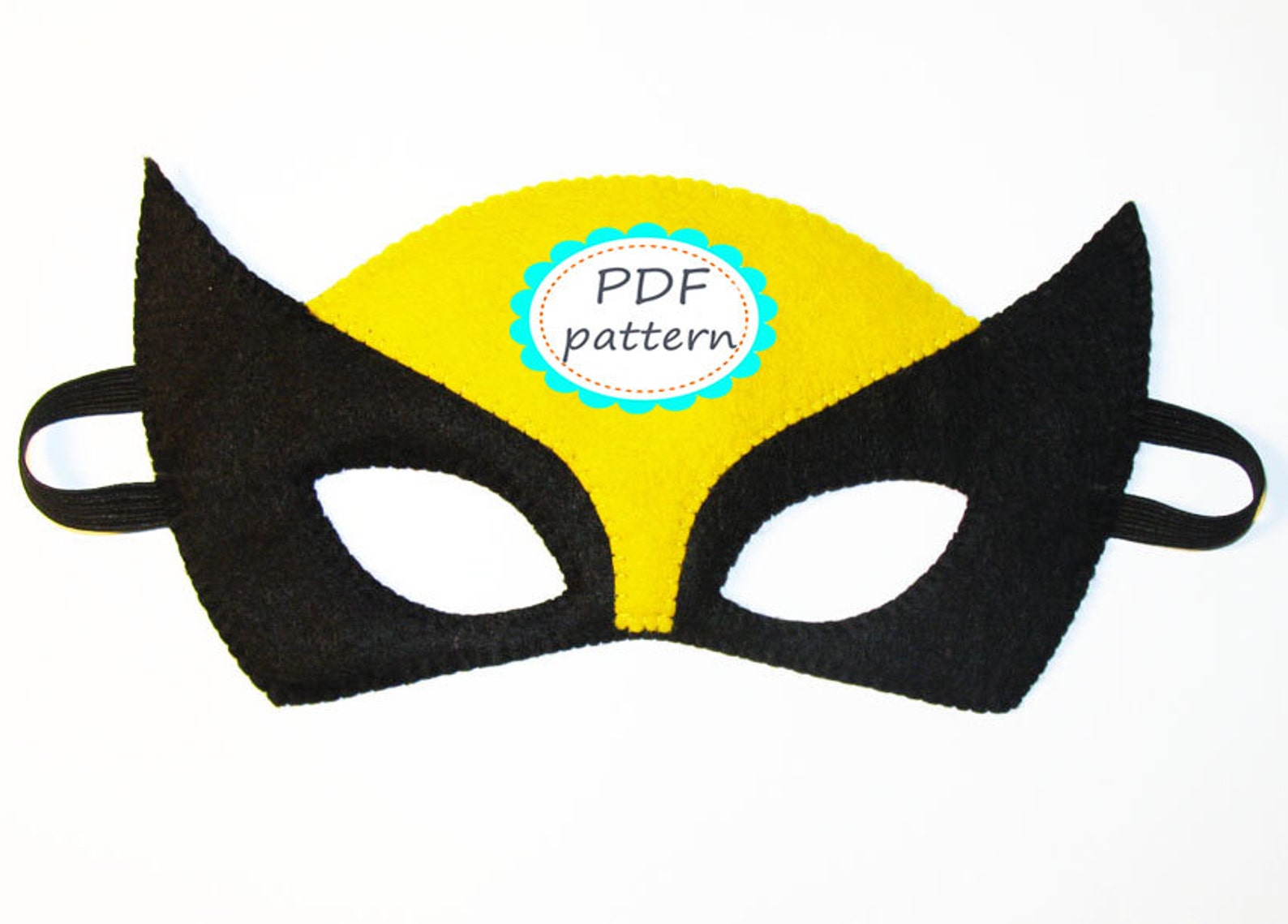 PDF PATTERN Wolverine Felt Mask Superhero Sewing Tutorial Instruction ...