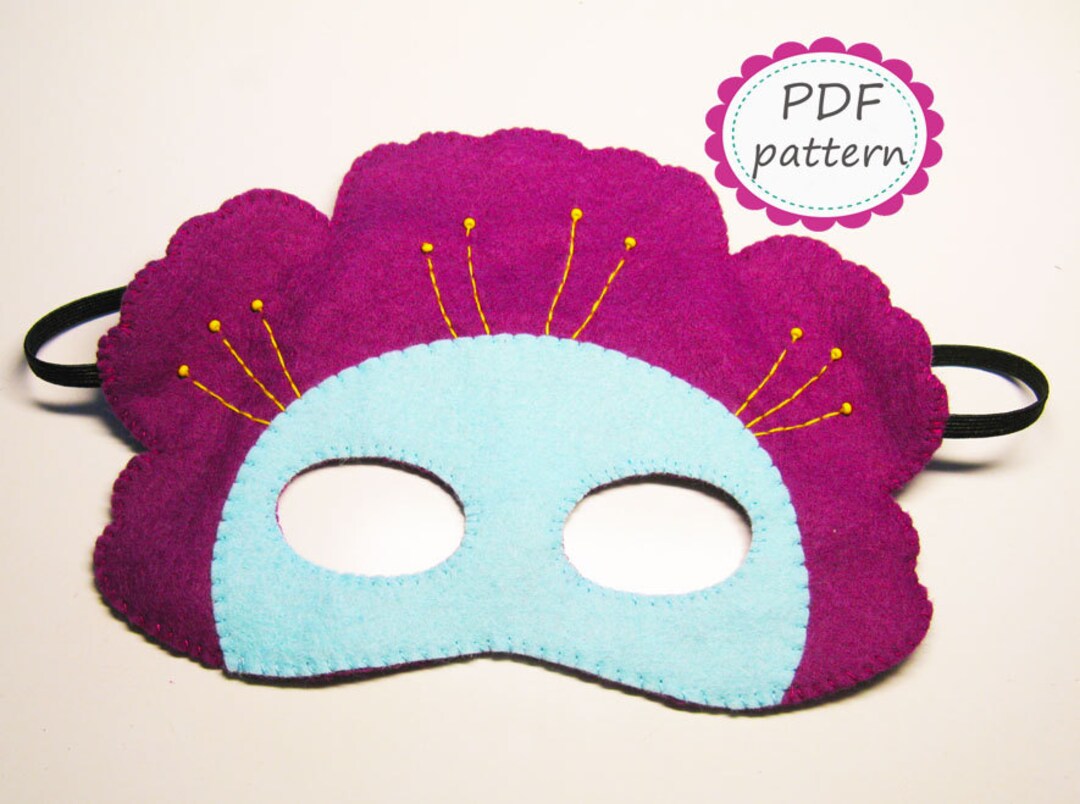 PDF PATTERN Flower Felt Mask Sewing Tutorial Instruction DIY Handmade ...