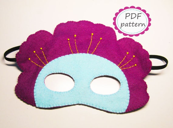 PDF PATTERN Flower Felt Mask Sewing Tutorial Instruction DIY | Etsy