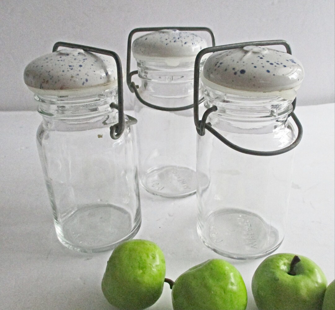 Vintage Wheaton Jars Made in USA, Collectible Glass, Collectible Jars ...