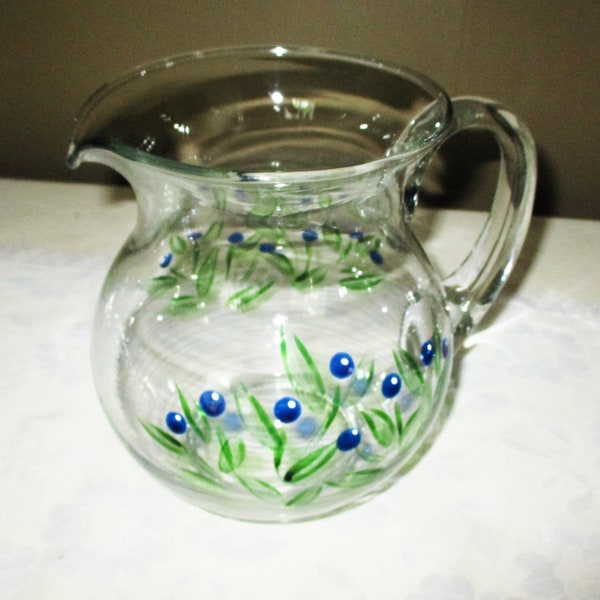 Hand Painted Pitcher - Etsy