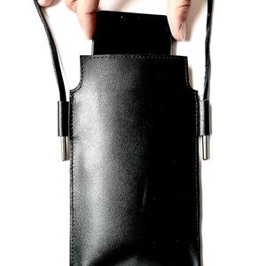 Customizable Leather Phone Pouch, Leather Phone Strap, Customizable ...