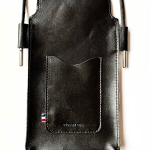 Customizable Leather Phone Pouch, Leather Phone Strap, Customizable ...