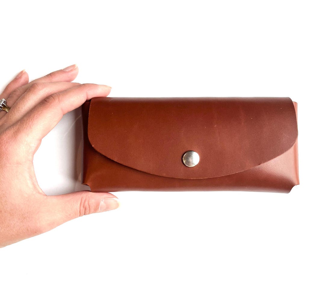 Leather Glasses Case – Sheepskin Lining, Handmade Craftsmanship ...