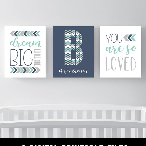 Mint Grey Nursery - Etsy