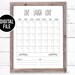 Family Wall Calendar, Farm House Decor, Dry Erase Calendar Printable ...