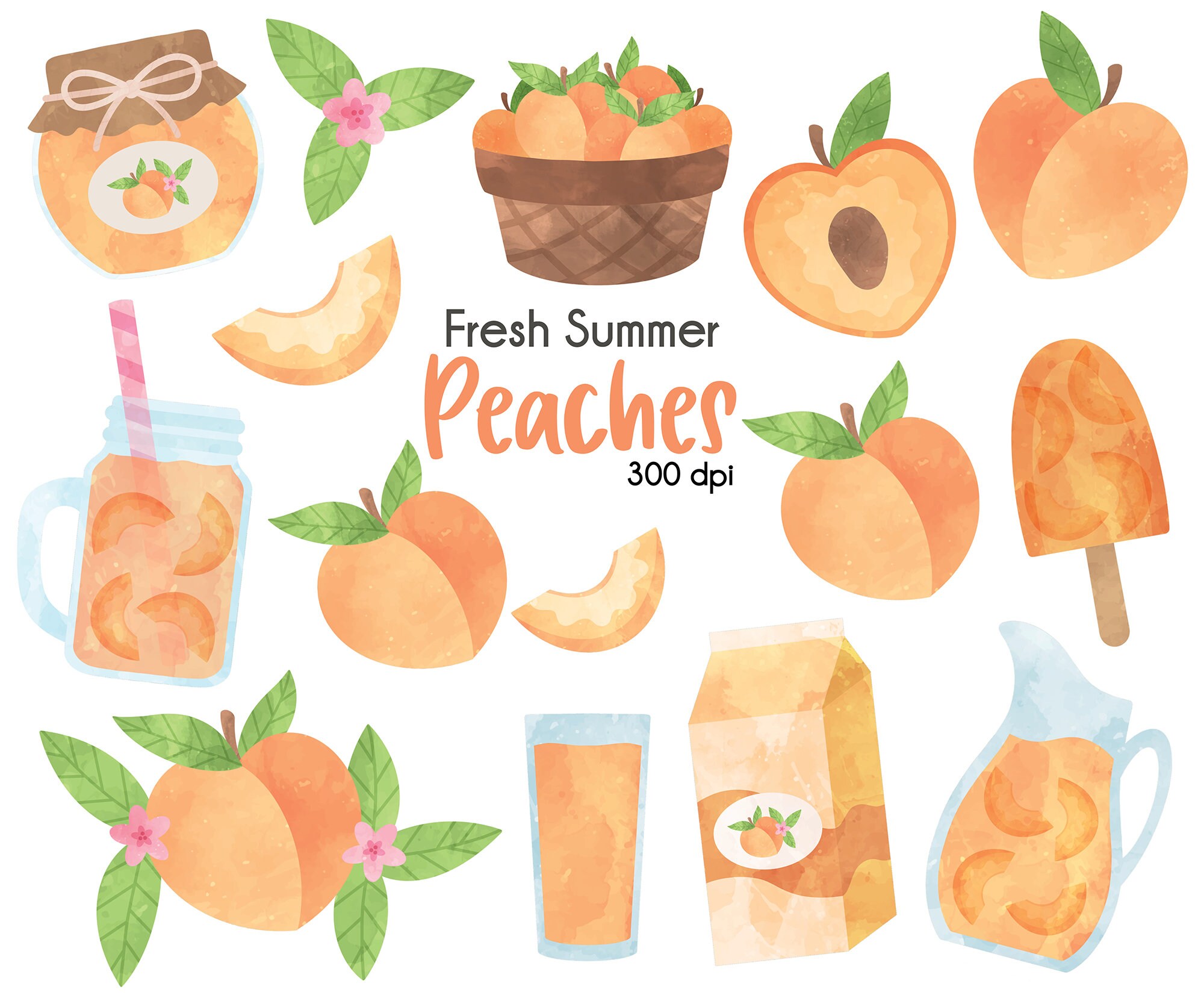 Peaches Clipart