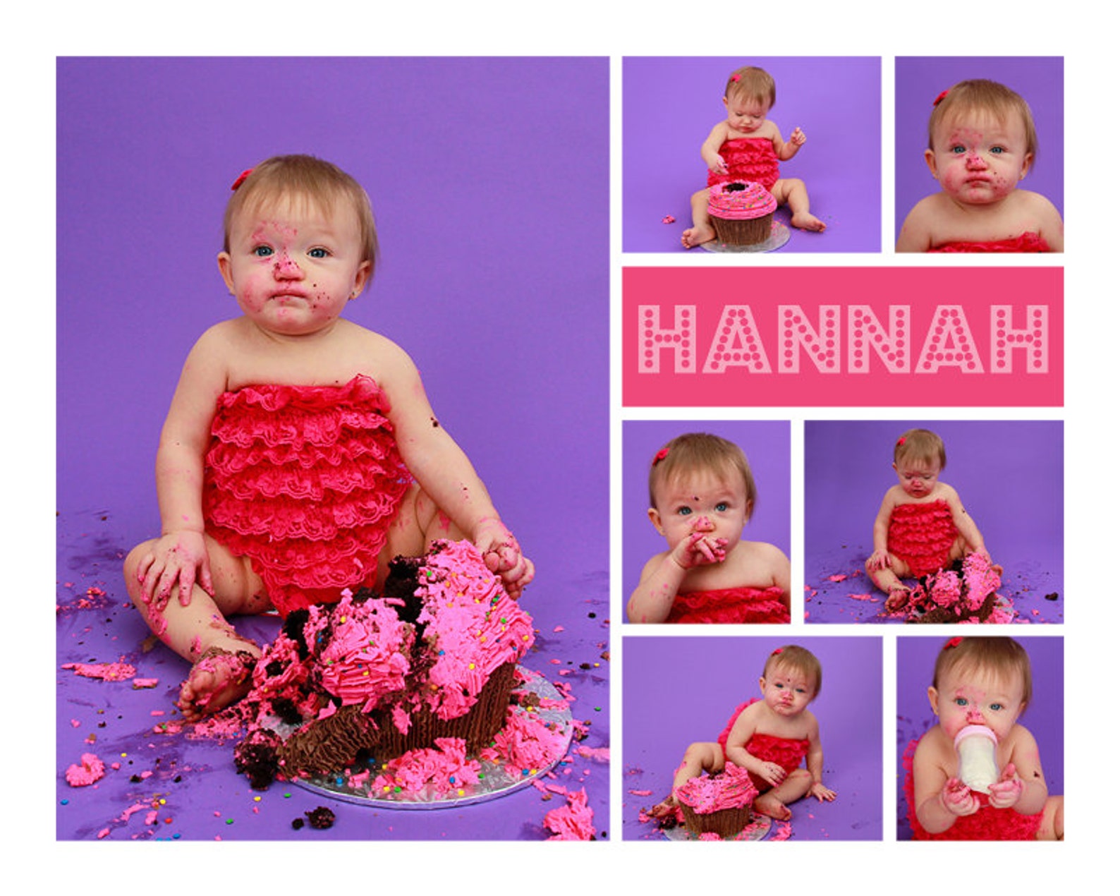 Cake Smash Template 6 Set 6 Pack Cake Smash Storyboard - Etsy