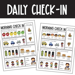 Daily Check in | Mental Health Check in | Feelings Check In - Etsy