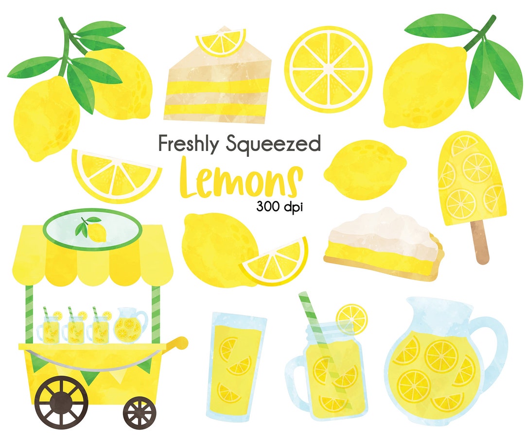 Lemon Clipart, Lemonade Stand Clipart, Lemon Meringue Pie Clipart ...