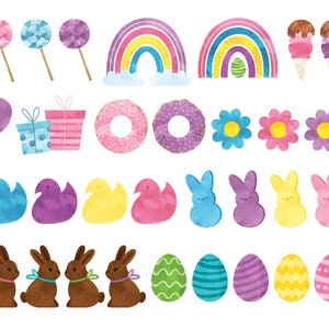 Easter Clipart Bundle, Easter Peep Clip Art, Easter Bunny, Easter Chick ...