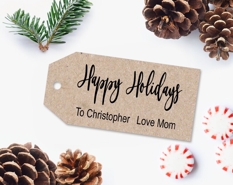 Kraft Paper Christmas Printable Gift Tags Printable Christmas - Etsy