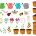 Garden Clipart Bundle Vegetable Clip Art Greenhouse - Etsy