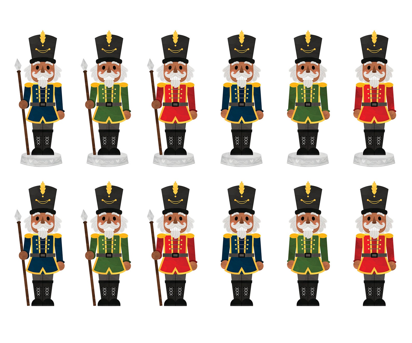 Nutcracker Clipart Christmas Clipart Winter Clipart - Etsy