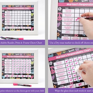 Tinkerbelle Reward Chart Chore Chart Organization Incentive | Etsy