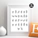 Grey Sign Language Alphabet Wall Decor ABC Signs Playroom - Etsy