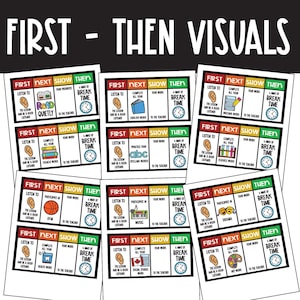 First Then Visual Tool Printable | Behaviour Management | CANADA ...