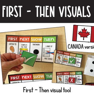 First Then Visual Tool Printable | Behaviour Management | CANADA ...