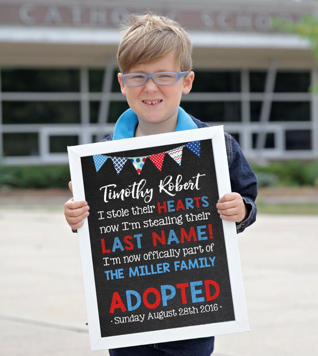 Adoption Chalkboard Printable Sign Personalized Adoption Day - Etsy Adoption Chalkboard Printable Sign Personalized Adoption Day - Etsy