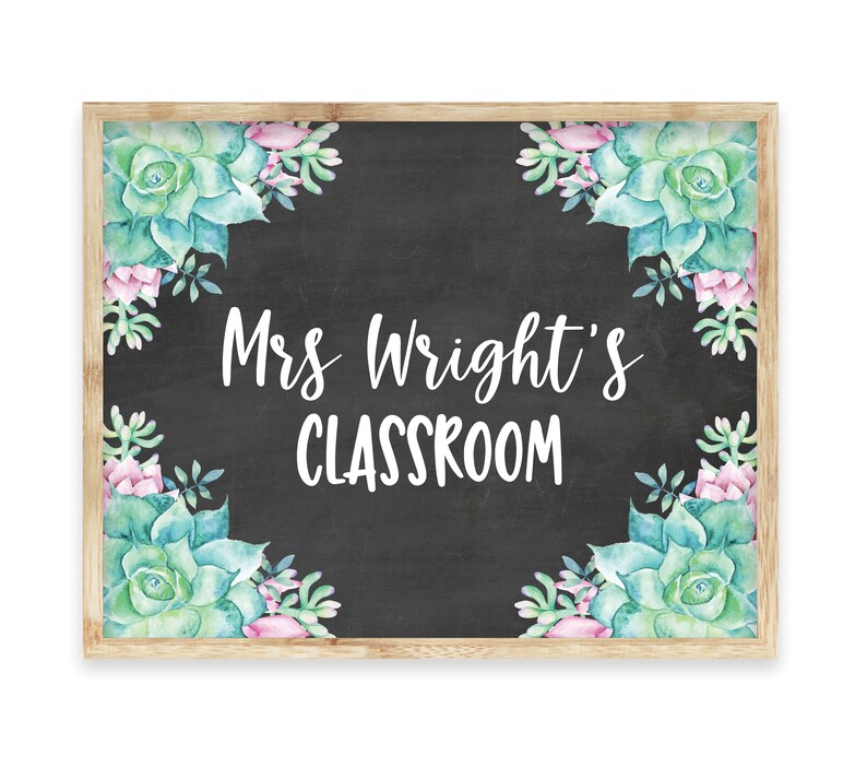 Classroom Welcome Sign Printable TEACHER Sign Cactus Themed - Etsy Canada